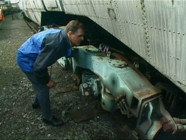 Kit Spackman inspects the